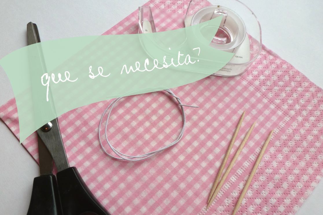 Tutorial banderitas: Papeles Pequeños