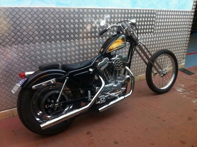 GalluzHead...... Be a Man ride a Pan : H-D Sportster Digger for sale