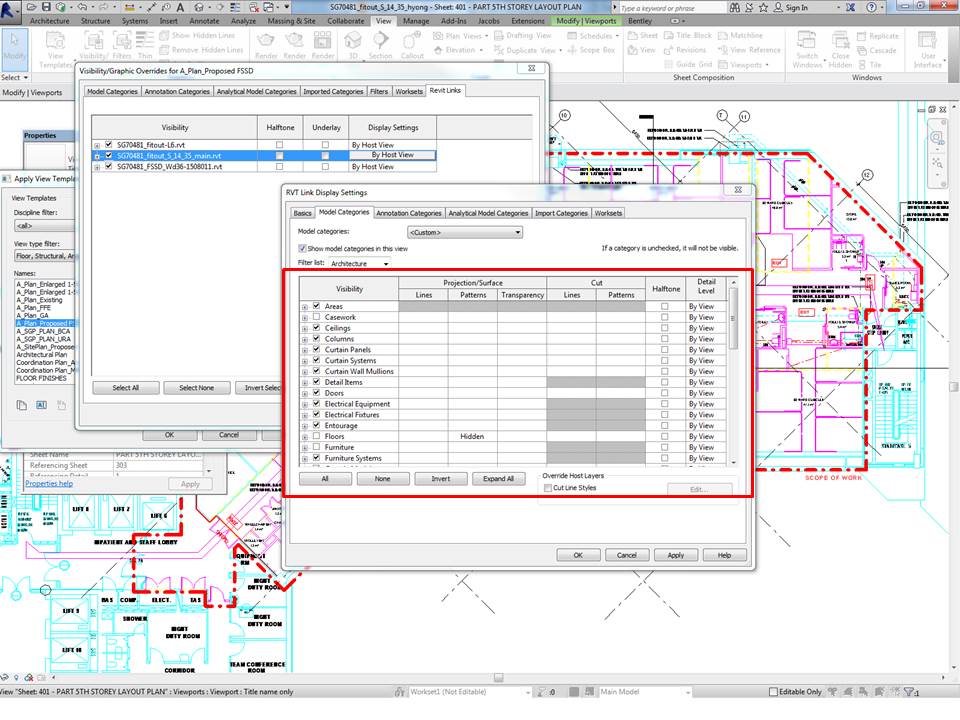 Tortilla Revit + ASX trading journal: How to switch of certain layers ...