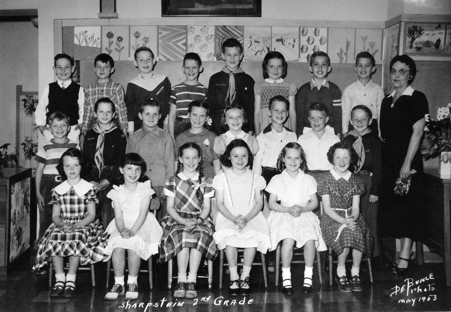 History of Walla Walla Public Schools: Sharpstein Class Photos, 1953-1960
