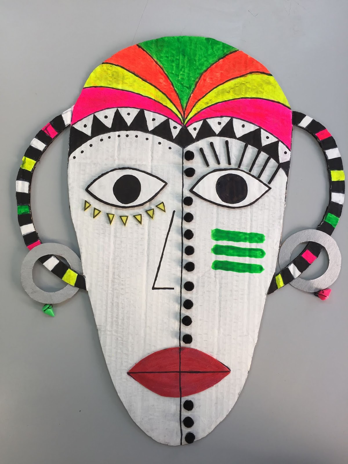 TREBALLS ARTÍSTICS: CUBIST AFRICAN MASK
