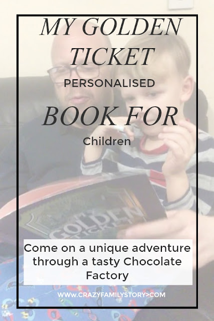 My Golden Ticket Personalised book for children | My Crazy Family Story
