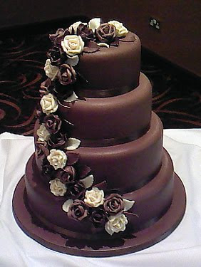 Chocolate Wedding Cake ~ Wedding Bells