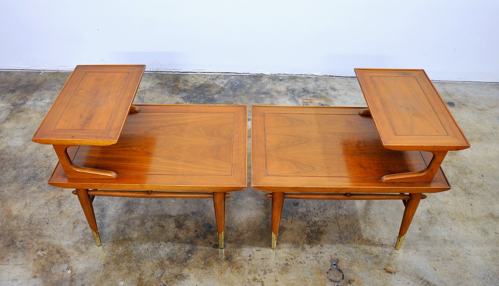 SELECT MODERN: Pair of Lane Step Side or End Tables