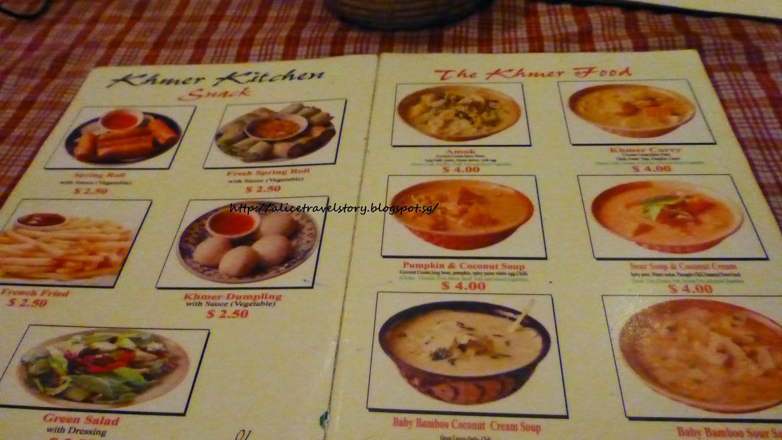 Alice Travelogue: Siem Reap Trip Day 1 - Dinner at Khmer Kitchen Restaurant