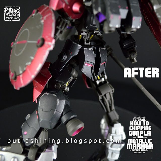 Tutorial: How to Chipping Gunpla with Metallic Marker Putaro Style ...