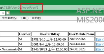 MIS2000 Lab. - ASP.NET專題實務 & WebForm +MVC 遠距教學: ASP.NET MVC分頁（.Skip() 與.Take()）