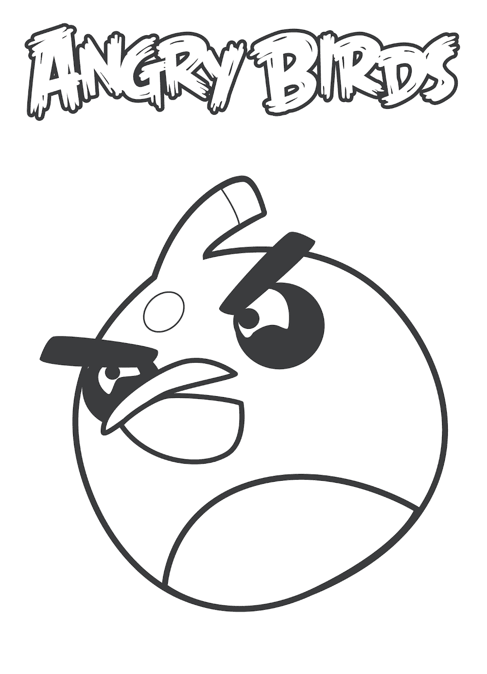 Angry Bird para colorear y pintar - COLOREA TUS DIBUJOS