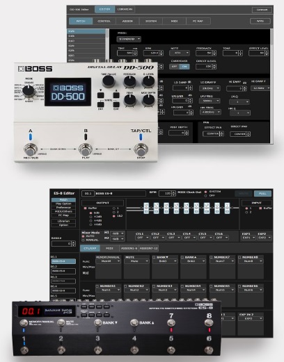 Gear Otaku: BOSS がDD-500 とES-8 のエディターを提供開始、Windows / Mac 対応