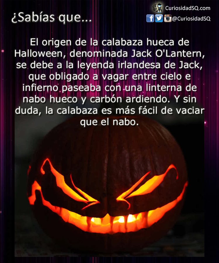 ¿Sabías que?: El origen de la calabaza de Halloween, la leyenda de Jack ...