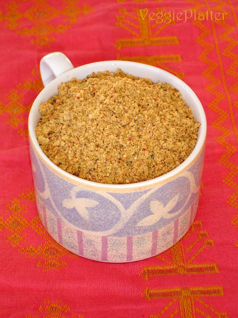 Veggie Platter: Dalia - Cilantro Chutney Podi