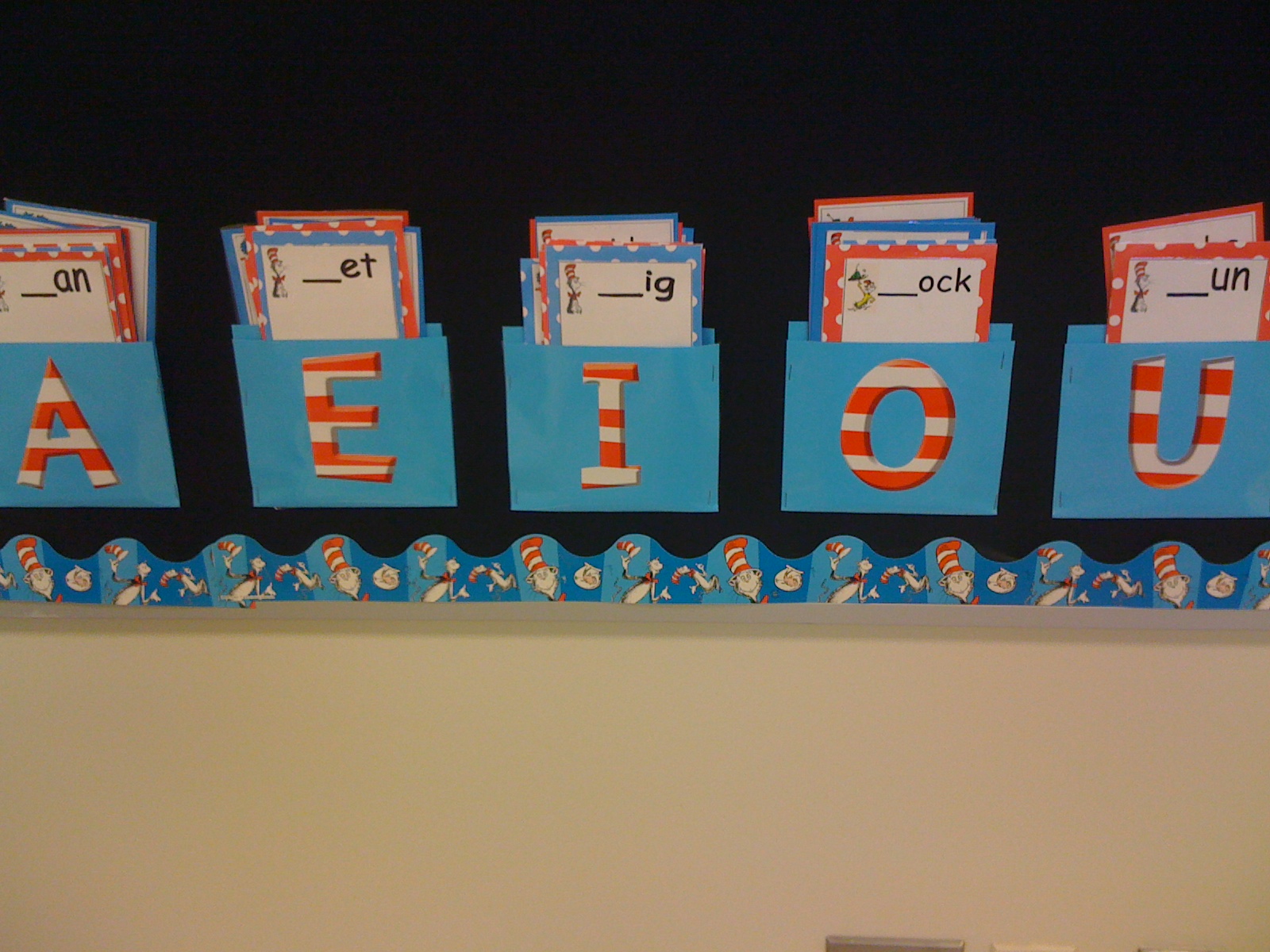 First Grade Glitter and Giggles: Word Family Board