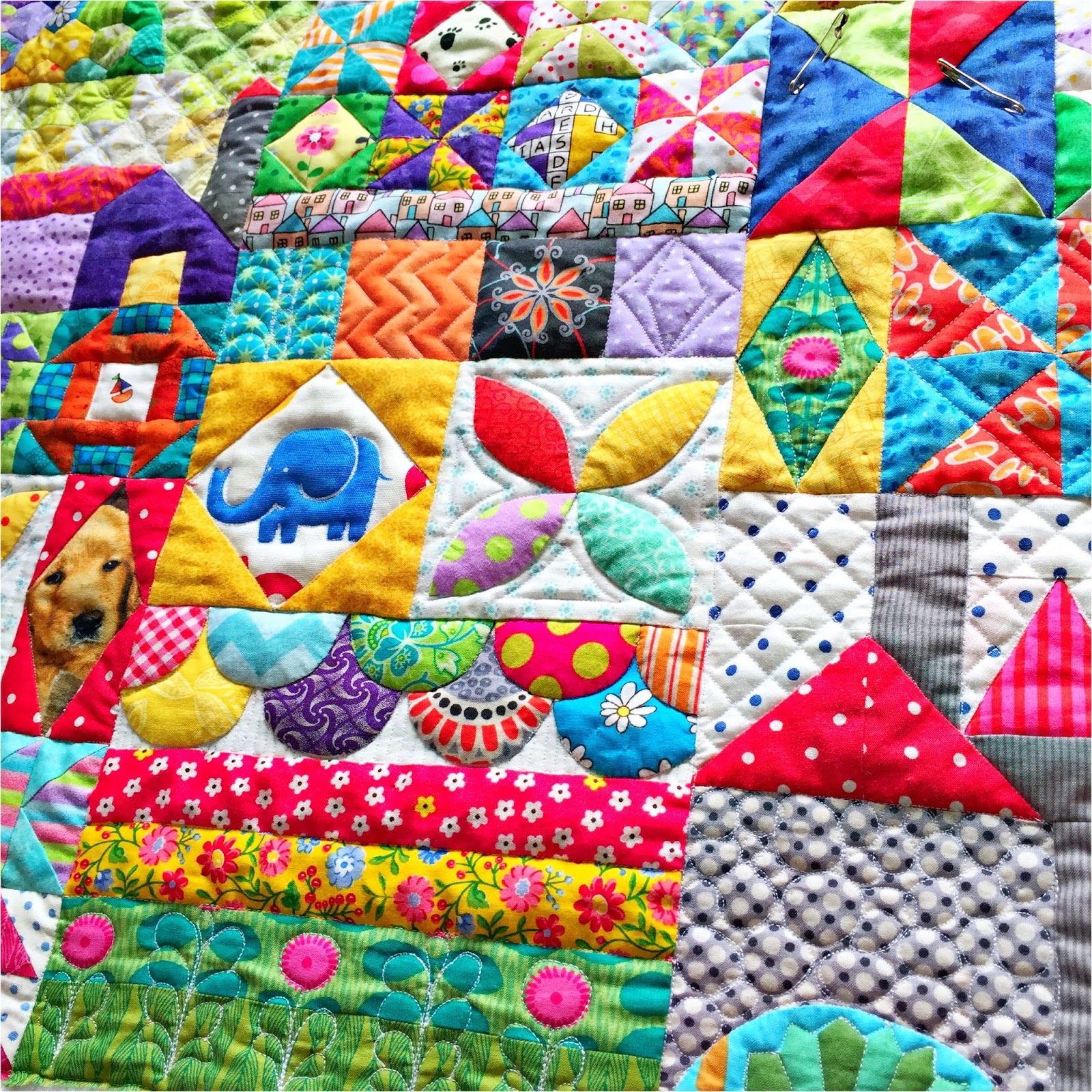 Snippets 'n' Scraps: My Small World Quilt