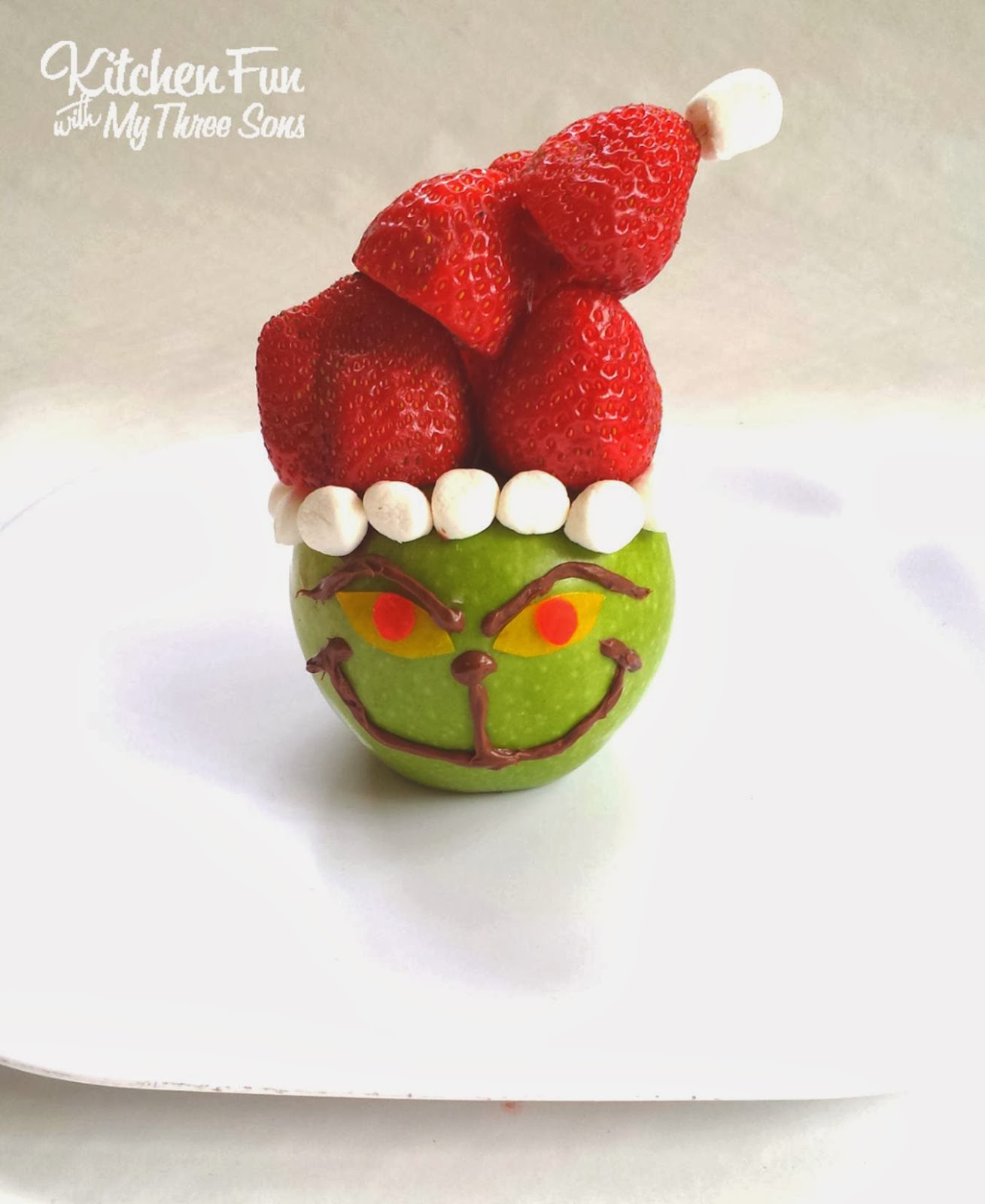 The Grinch Fruit Snack - Kitchen Fun With My 3 Sons