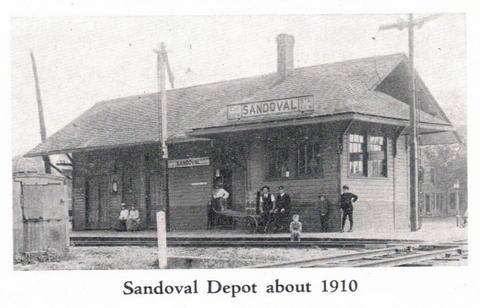 Towns and Nature: Sandoval, IL: Depot and Junction Office: OOS/B&O vs ...