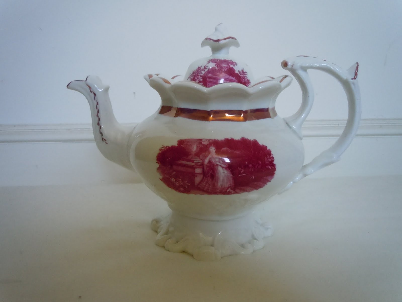 Clarke House Museum: New Acquisition: Pink Lustreware Tea Set