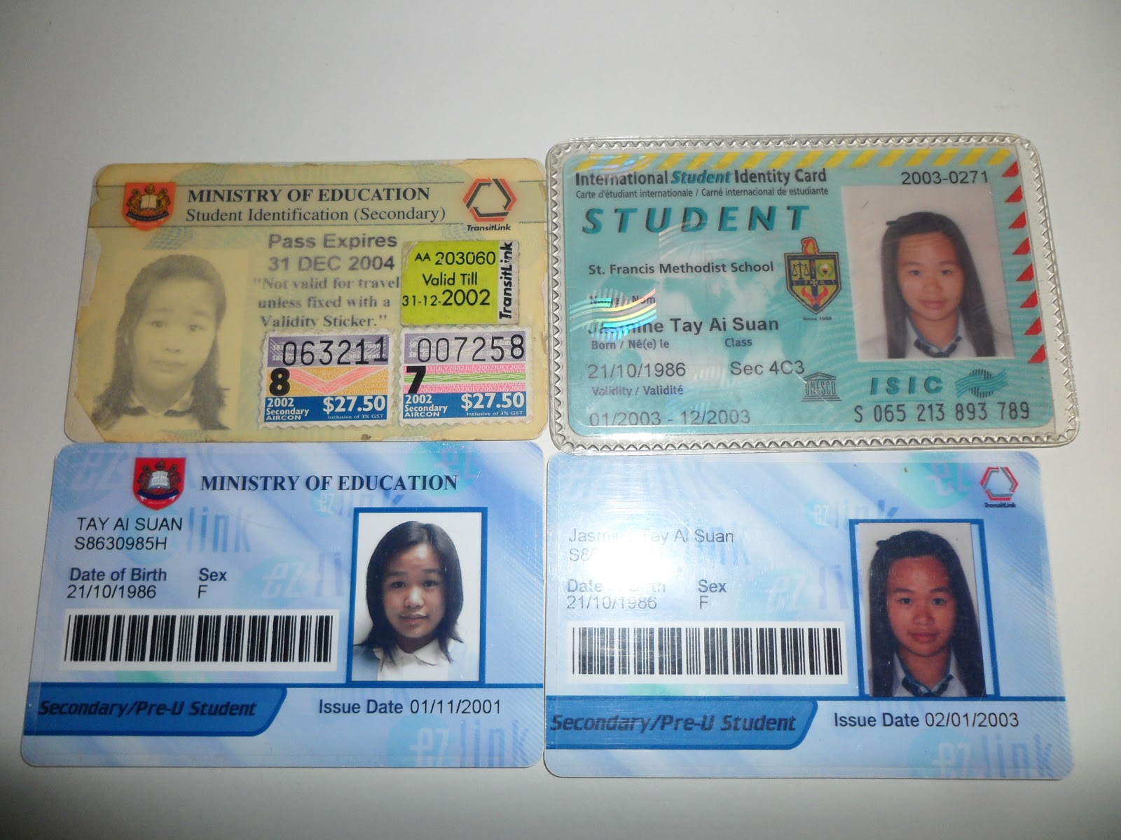 jasminetay.blogspot.com: My student concession cards