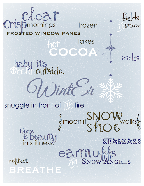 her lovely nest.: happy winter solstice - free winter word art!