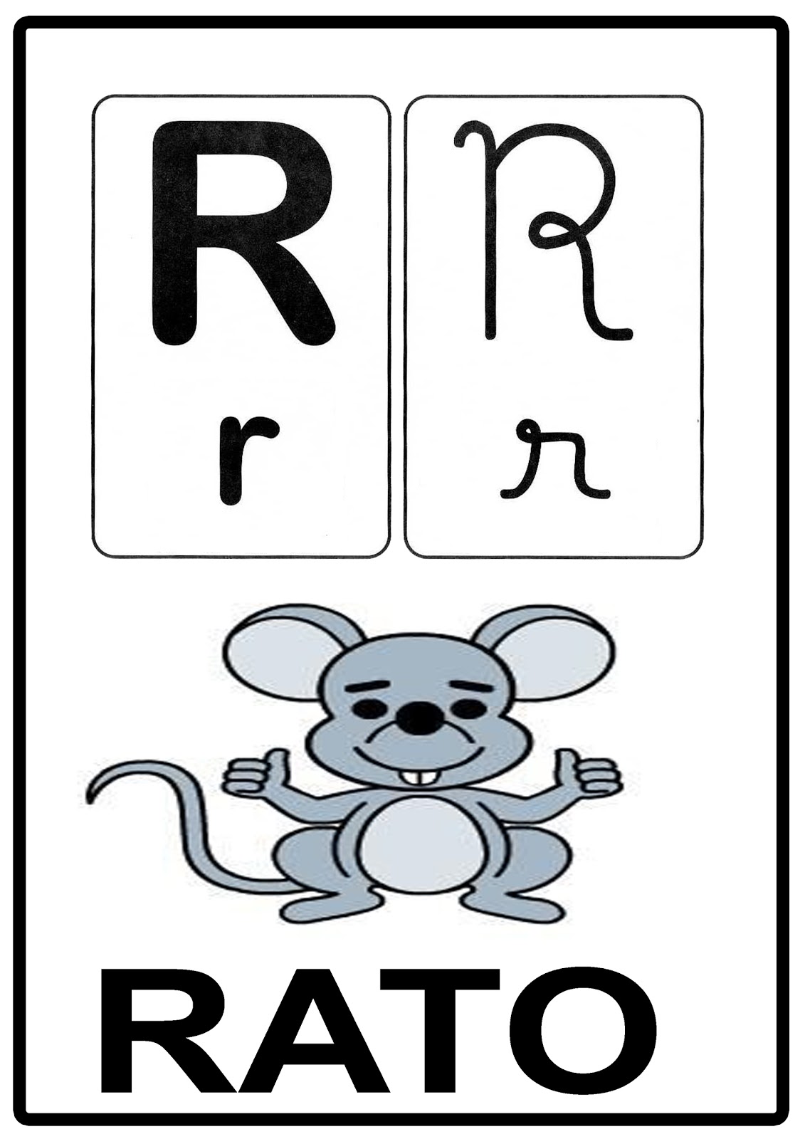 ALFABETO PARA SALA DE AULA: LETRA - R