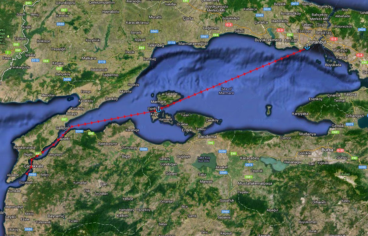 DRUMURILE MELE: Prin Dardanele si Bosfor, spre casa
