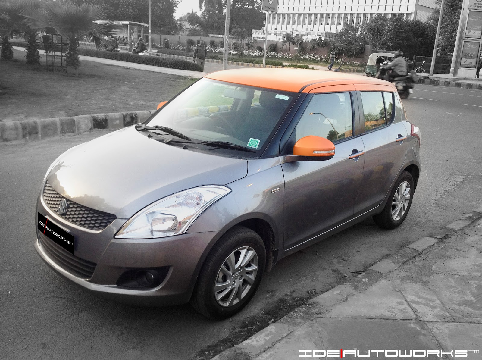 Swift with Matte Orange Roof | IDE Autoworks