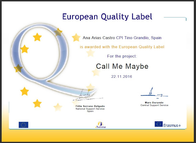 CPI Tino Grandío Bilingual Sections: European eTwinning Quality Label ...