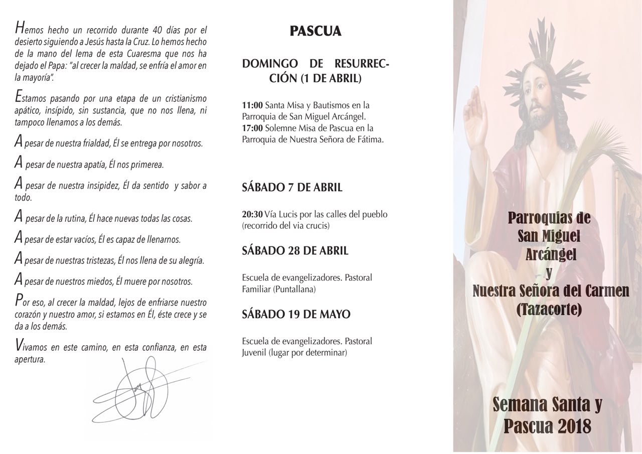 jorgefeliciano : PROGRAMA DE SEMANA SANTA