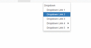 On hover multilevel Responsive dropdown Menu using Bootstrap