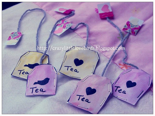 Tea party-Diy paper tea bags