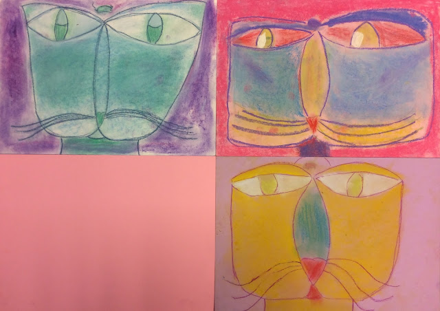 Visual Arts at AIS: Paul Klee inspired "Cat and Bird"