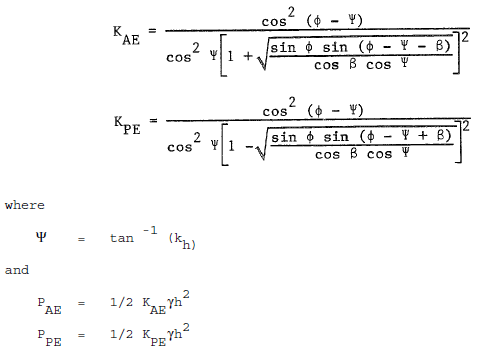 Seismic Earth Pressure Coefficient - Structural Guide