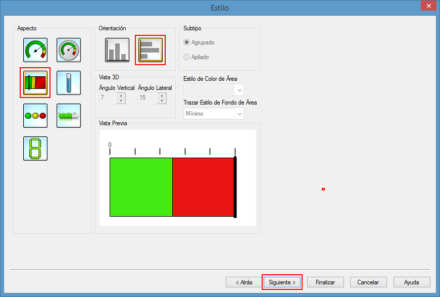 Cómo crear el gráfico de bala de "Stephen Few"