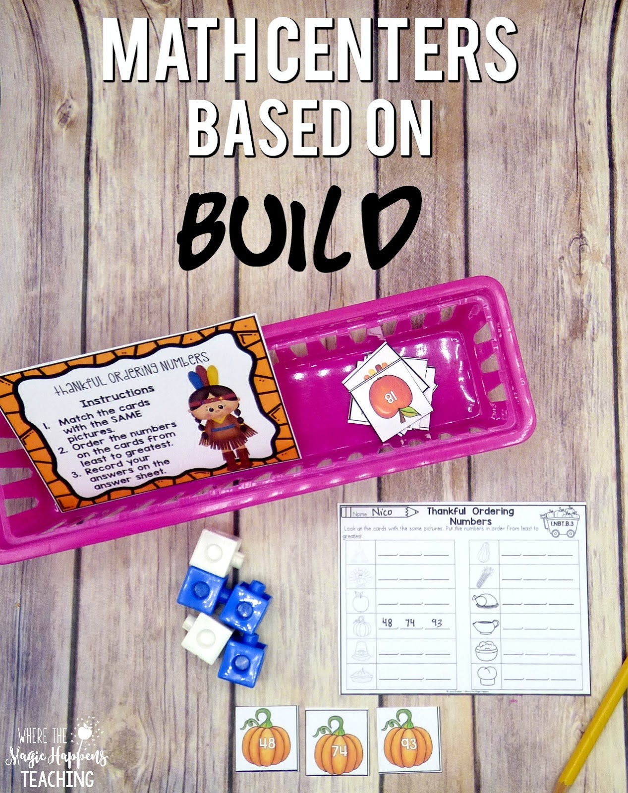 November Math Centers Based on BUILD - Where the Magic Happens