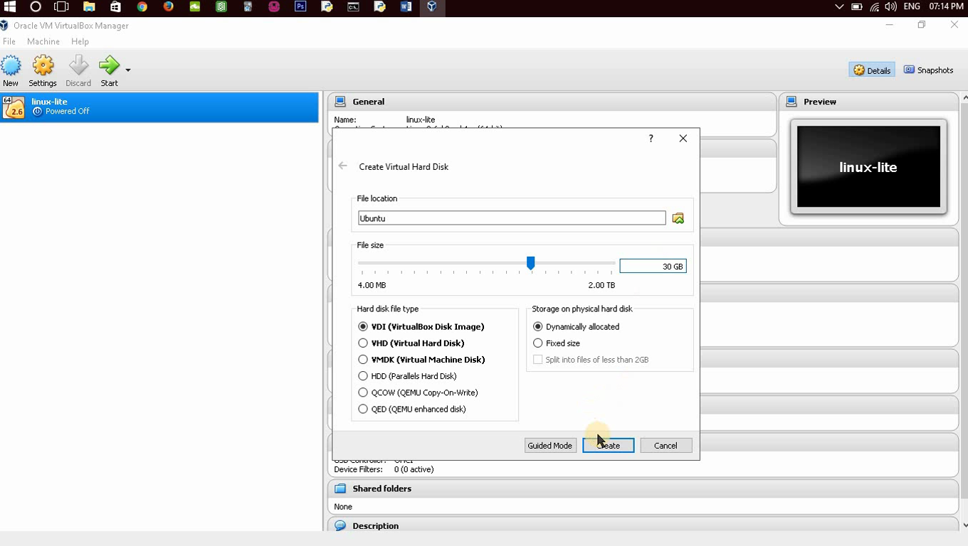 Installation Of Ubuntu Using Virtualbox Coders Playground