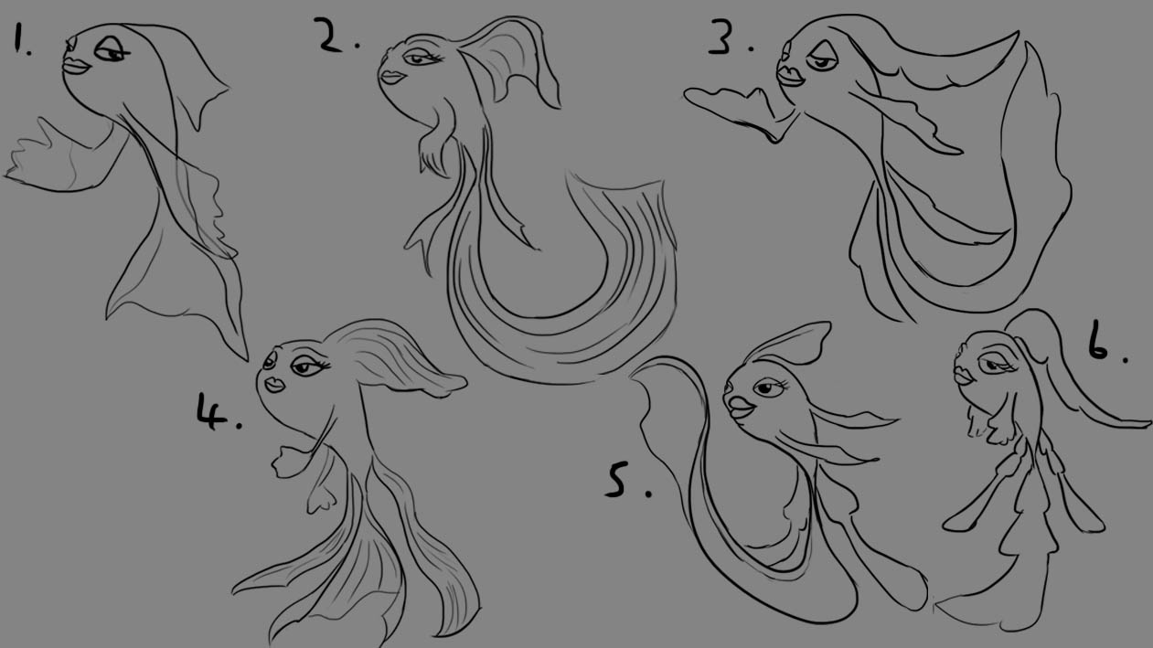 Joey Ku: Female Fish designs