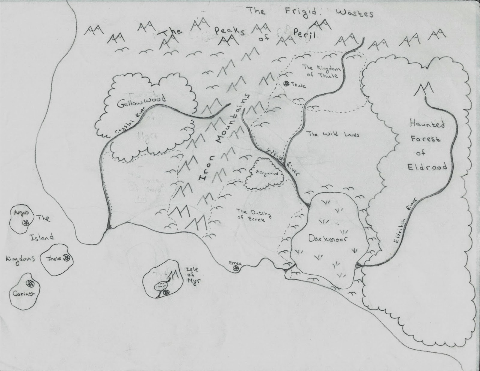 Skullsword's Tower: Free Map - My Old Tunnels & Trolls Campaign Map