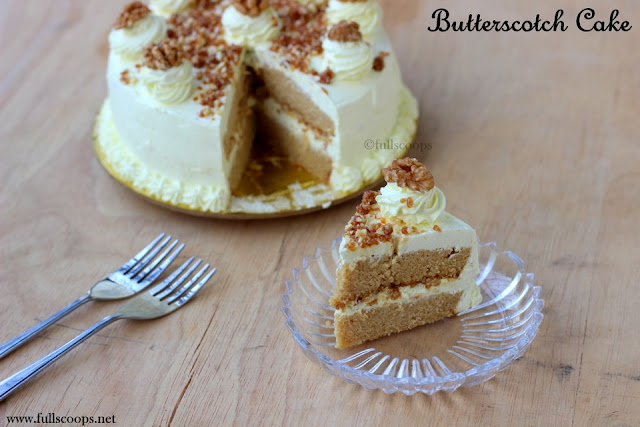 Butterscotch Cake ~ Full Scoops - A food blog with easy,simple & tasty ...