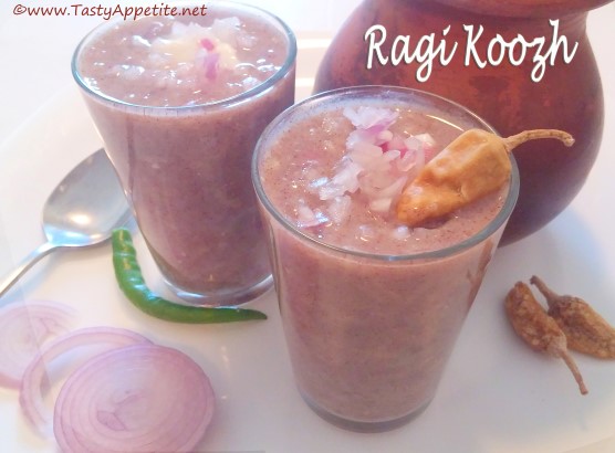 RAGI KOOZH - SUMMER SPECIAL / FINGER MILLET PORRIDGE RECIPE - VIDEO RECIPE
