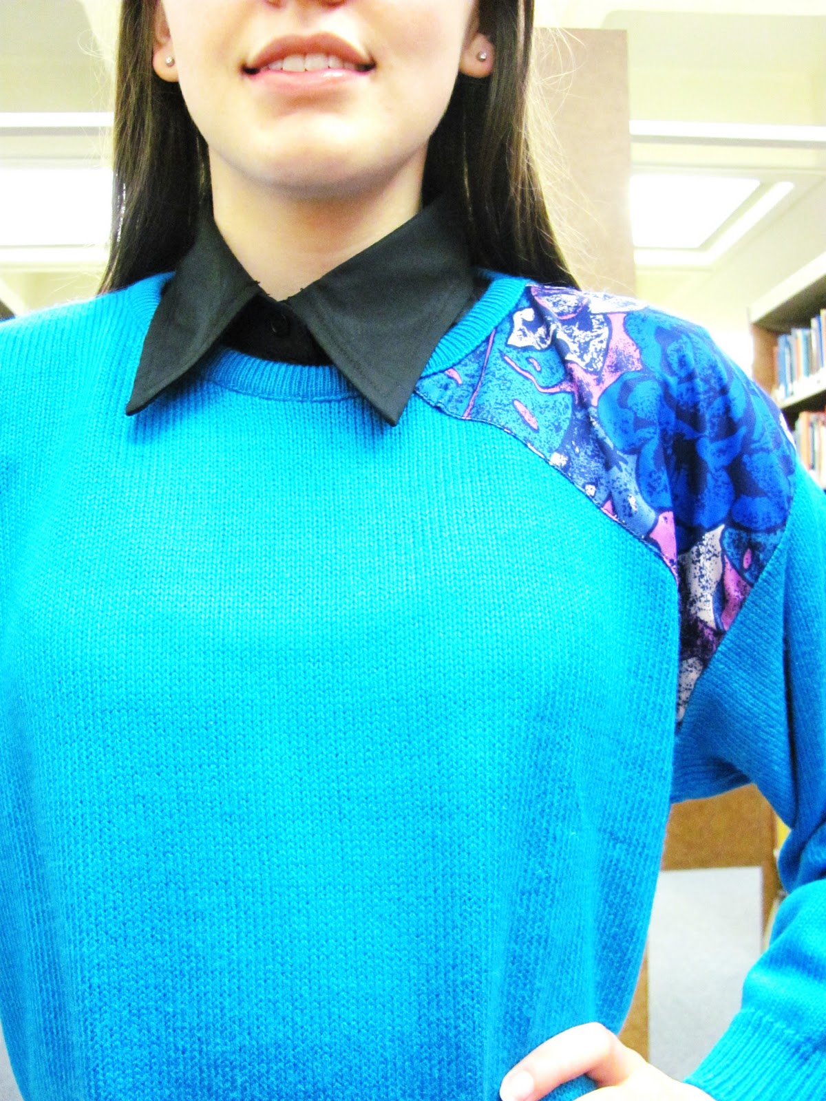 Isabella's Fashion: Collar Sweater Combination