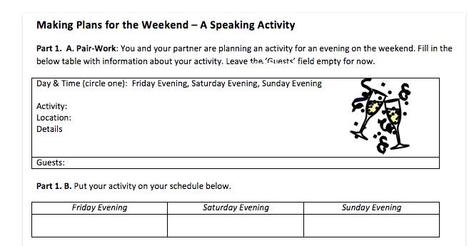 Road to English 2: Be Going To Speaking Activities