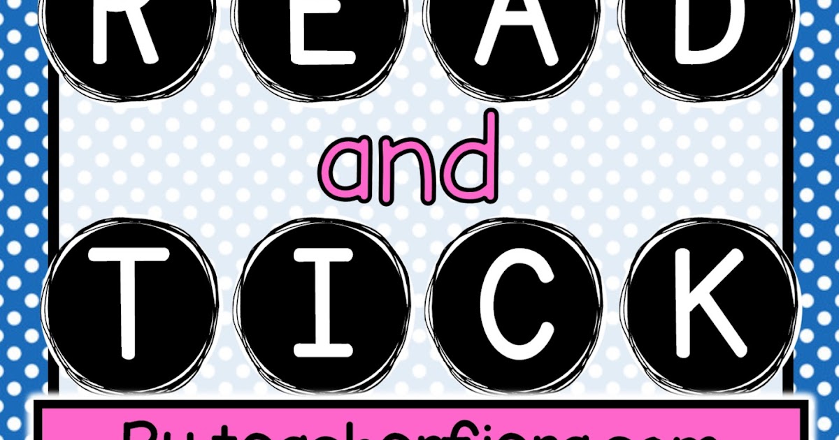 teacherfiera.com: READ AND TICK (COLOURED VERSION)