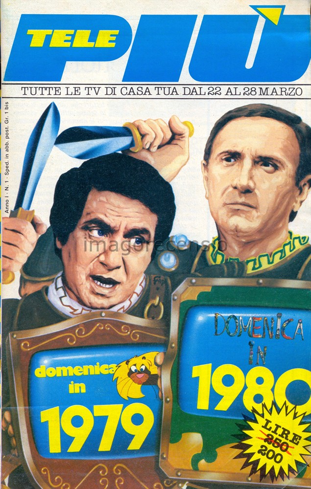 Imago Recensio: Telepiù N° 1 dal 22 al 28 marzo 1980 - "Arrivano tanti ...