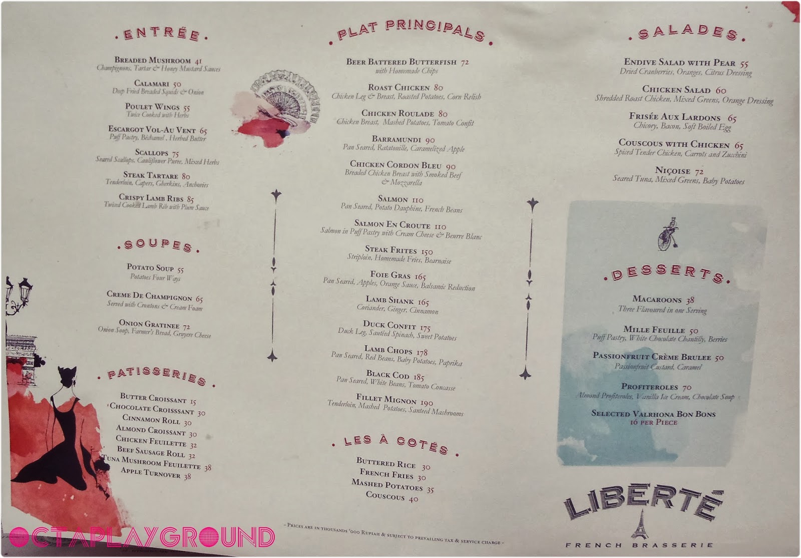 Liberté French Brasserie Jakarta at Galleries Lafayette Pacific Place ...