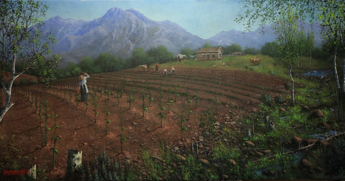 Harmon Art: Mary Fielding Smith's Millcreek farm circa 1850