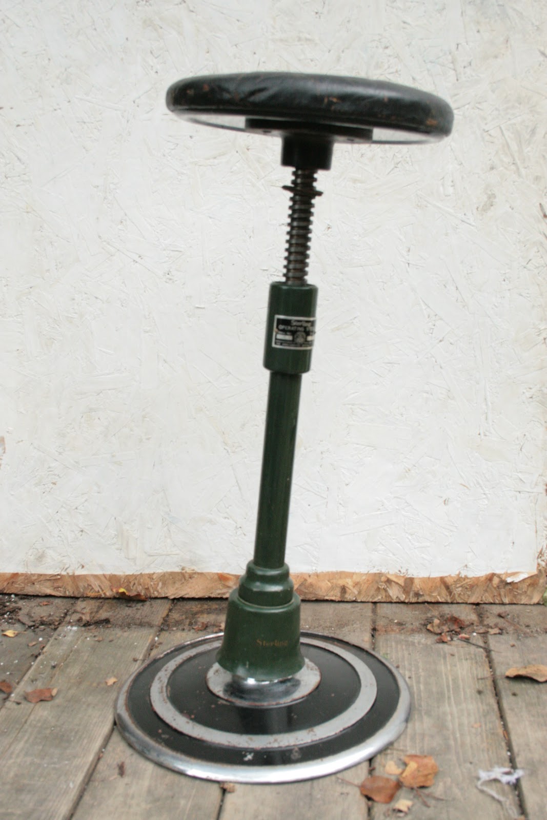 Industrial by Edward: Sterling Operating Stool, made in England