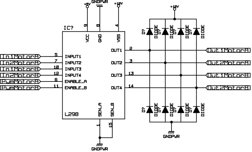 Electrónica Y Programación: Puente H con el L298