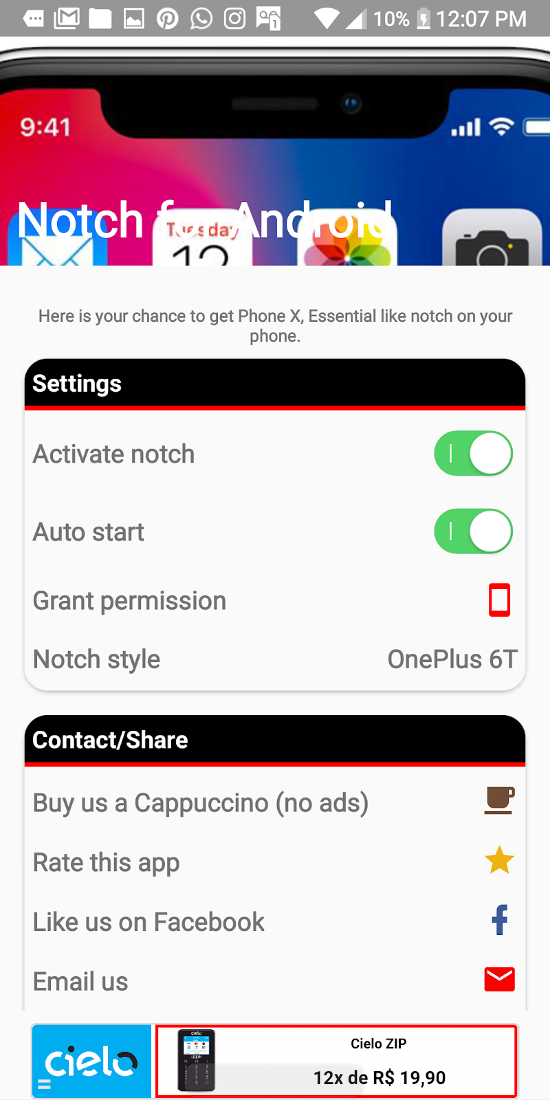 Como coloca Notch no seu celular android