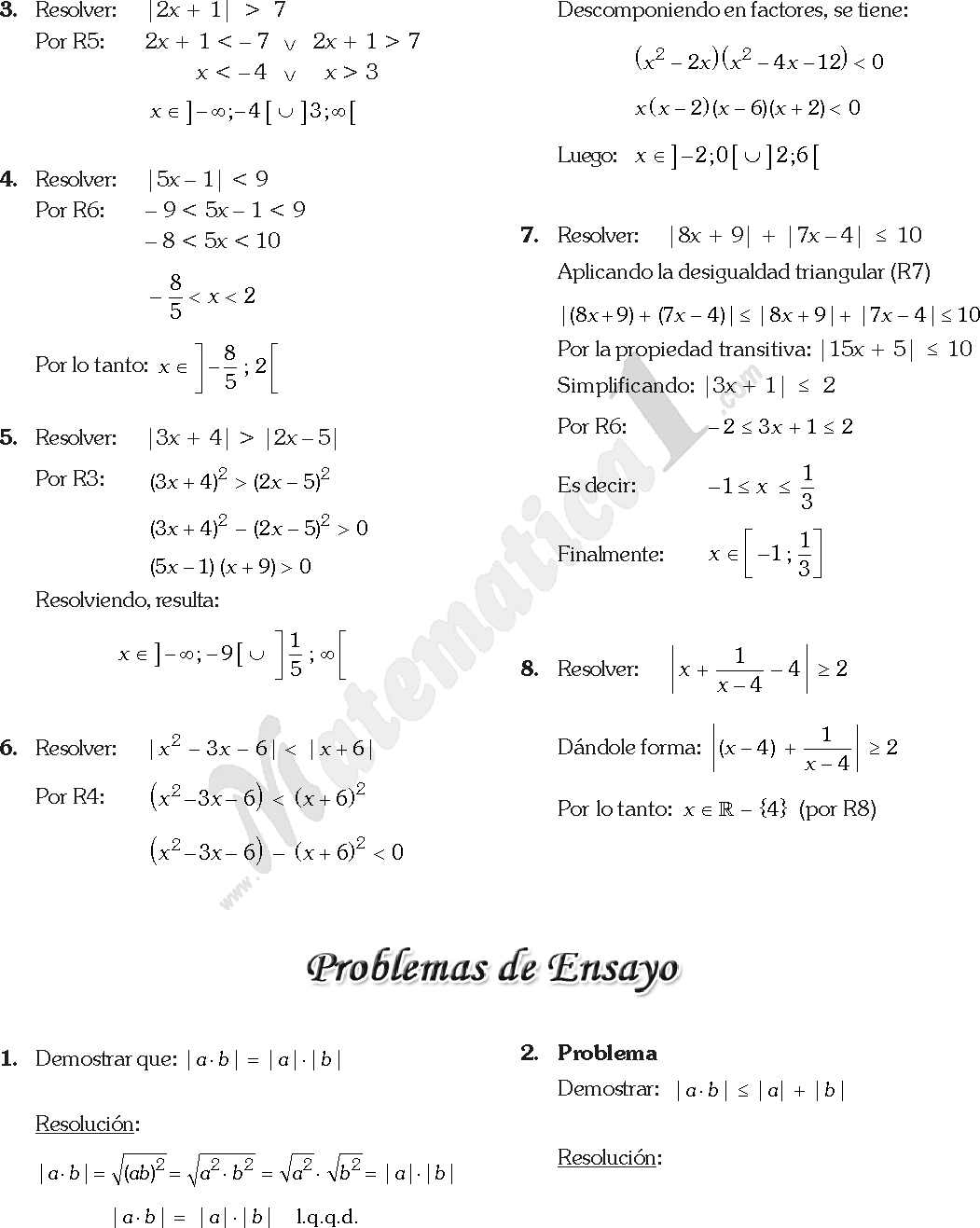 VALOR ABSOLUTO EJERCICIOS RESUELTOS PDF