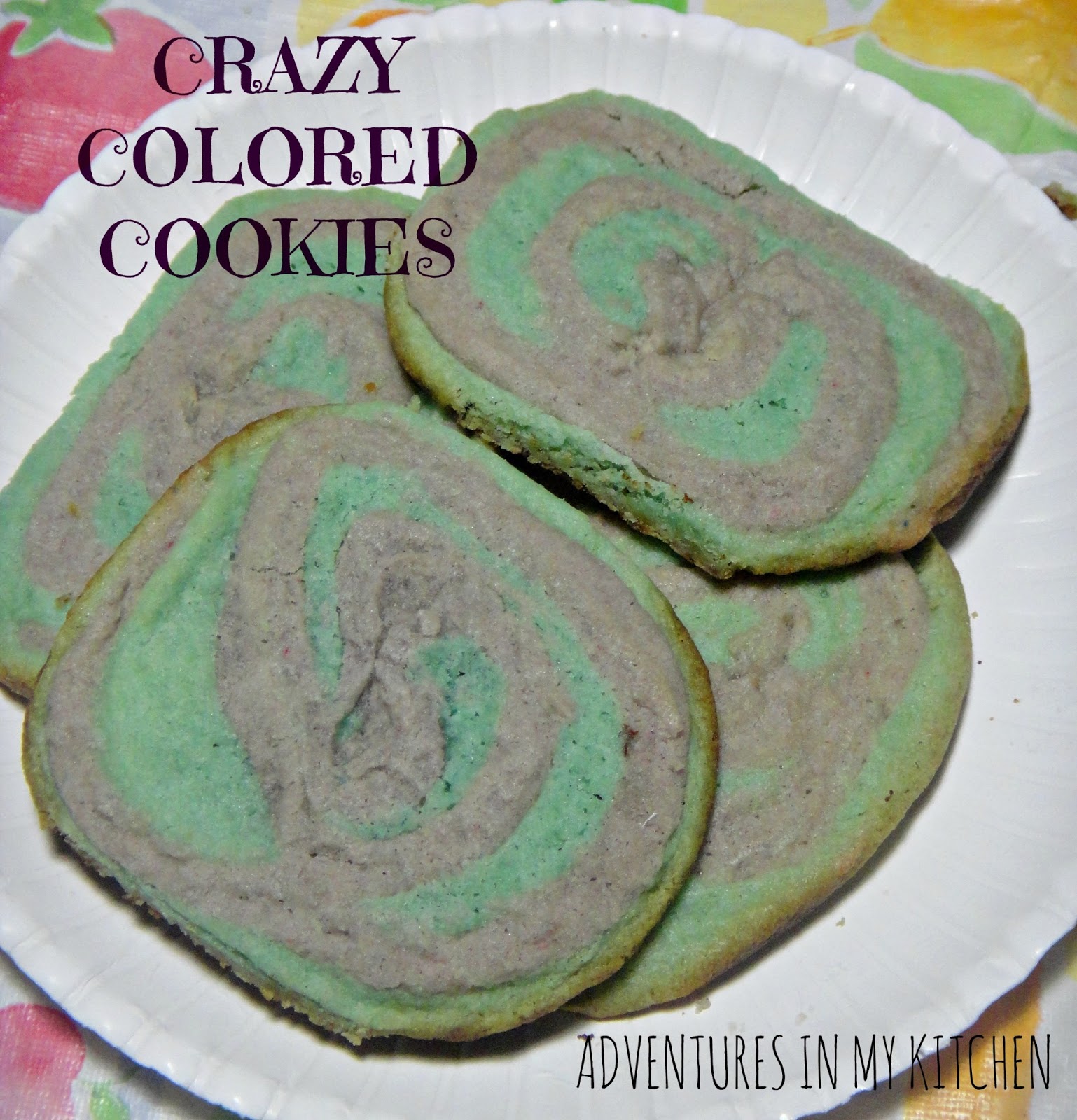 CrAzY Colored Cookies! A great kids project