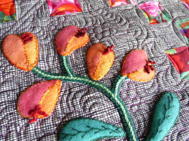 Sewing & Quilt Gallery: Wonderful Wool Applique Quilt